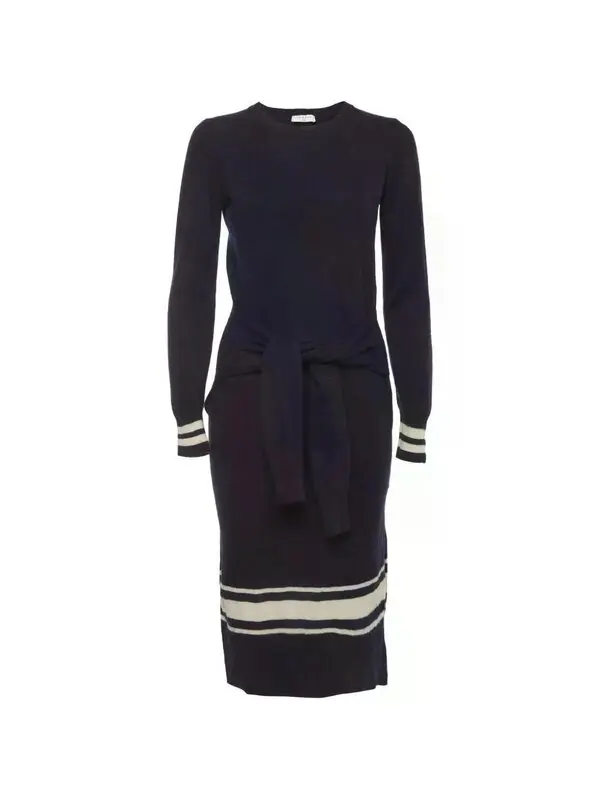Sandro Striped Knit Midi Dress