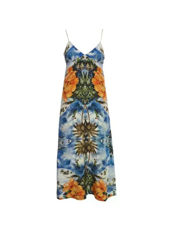 Stella McCartney Silk Midi Dress - Blue