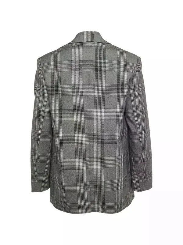 Maje Single-breasted Wool-blend Plaid Blazer