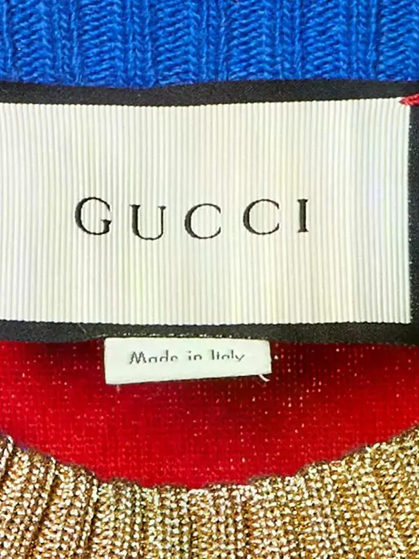 Gucci Union Jack Intarsia Wool Sweater
