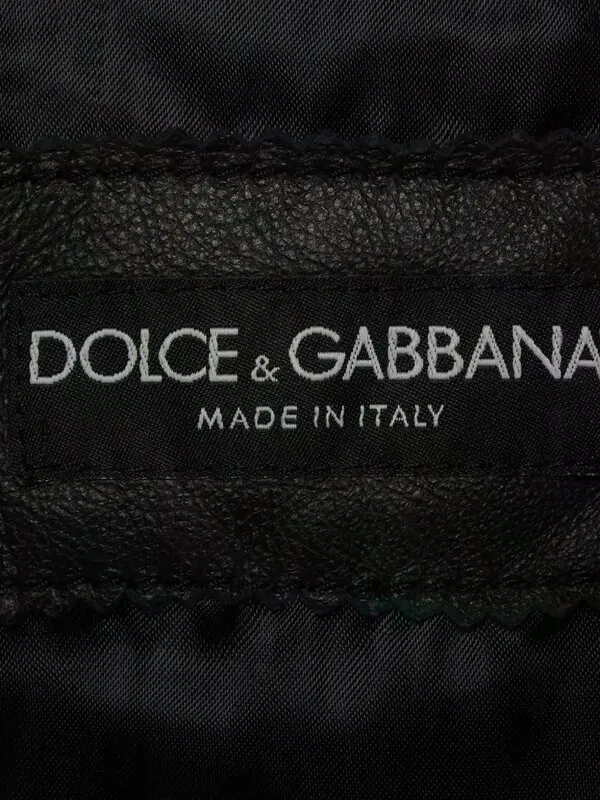 Dolce & Gabbana Zip-up Leather Jacket