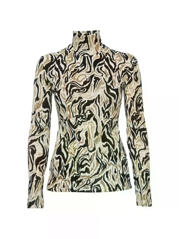 Rabanne Lurex Velvet Top - Neutrals