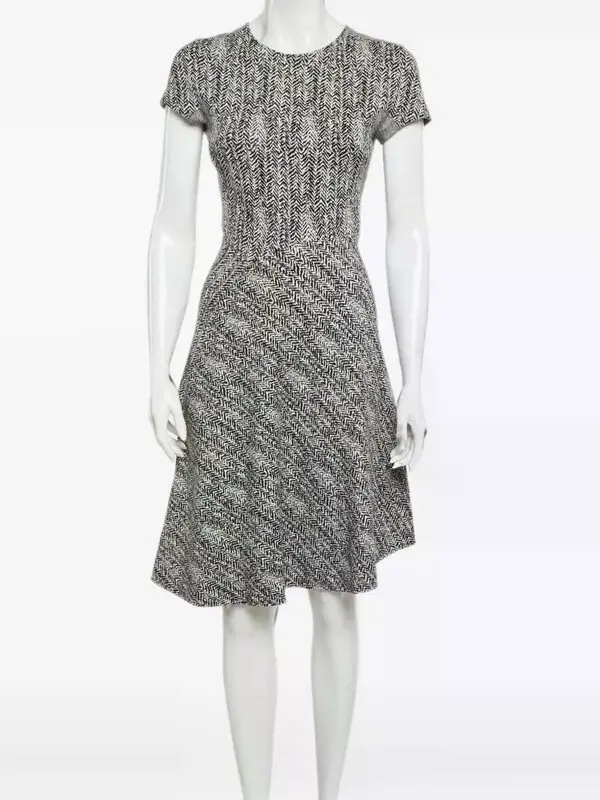 Stella McCartney And White Herringbone Mini Dress
