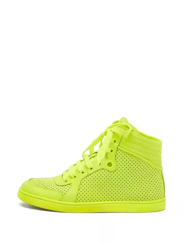 Gucci Coda Perforated Leather High-top Sneakers