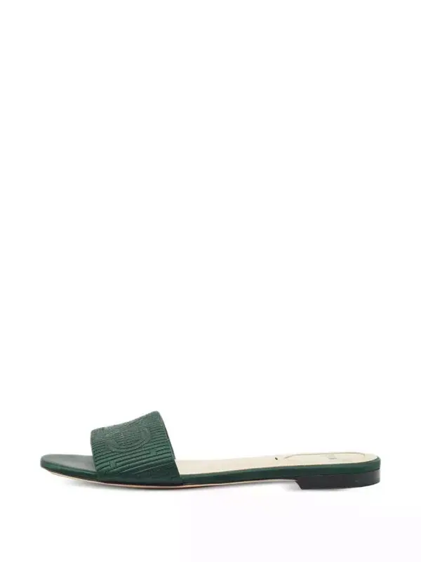 Fendi Logo-motif Satin Slides