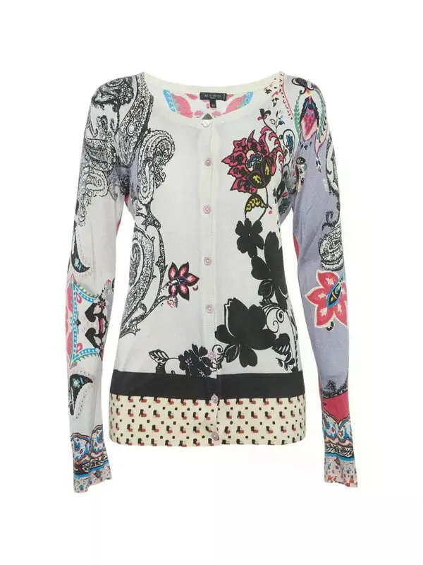 Etro Paisley Print Knitted Cardigan