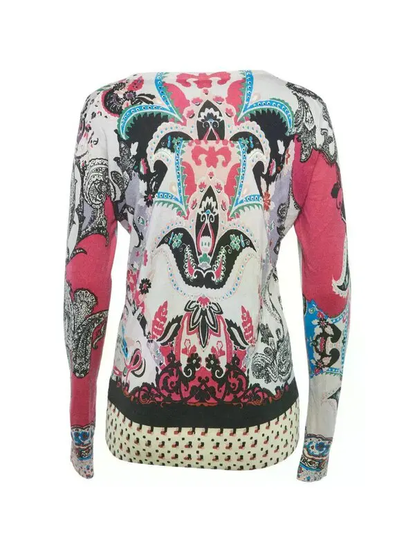 Etro Paisley Print Knitted Cardigan