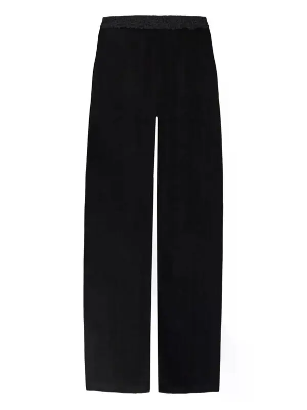 Balenciaga Lace-trim Wide-leg Trousers