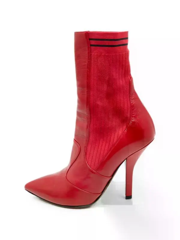Fendi Rockoko Pointed-toe Ankle Boots