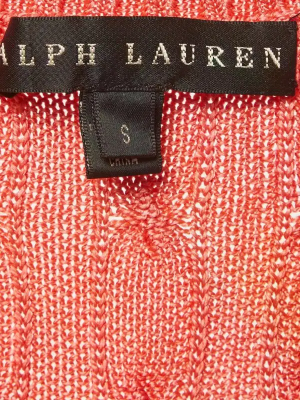 Ralph Lauren Cable Knit V-neck Sweater