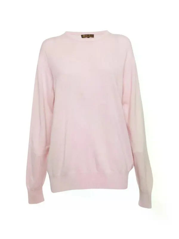 Loro Piana Crew Neck Knitted Sweater - Pink