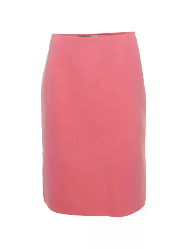 Prada High-waisted Pencil Skirt With Rear Slit
