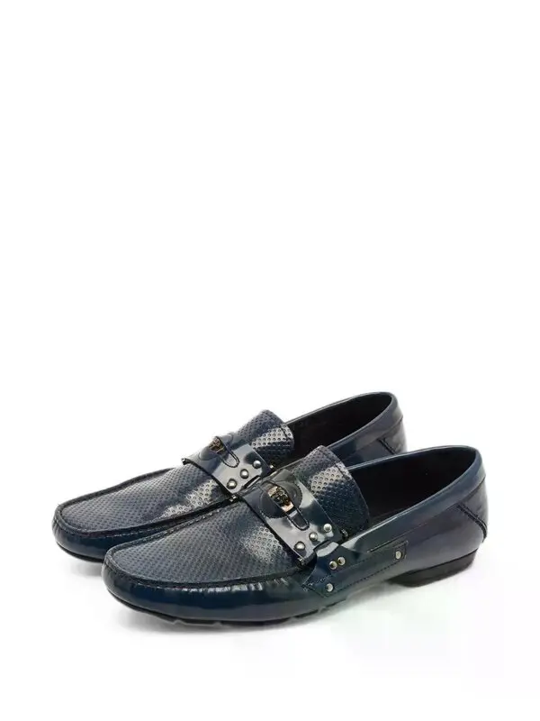 Versace Medusa Leather Loafers
