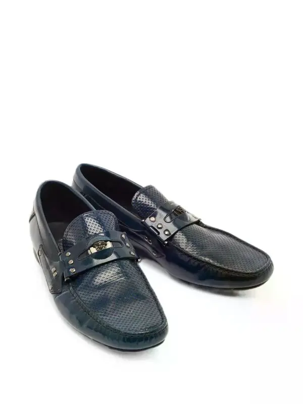 Versace Medusa Leather Loafers
