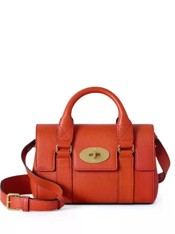 Mulberry Bayswater Leather Mini Bag - Orange