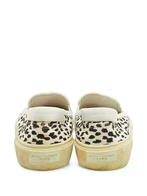 Saint Laurent Canvas Slip-on Sneakers
