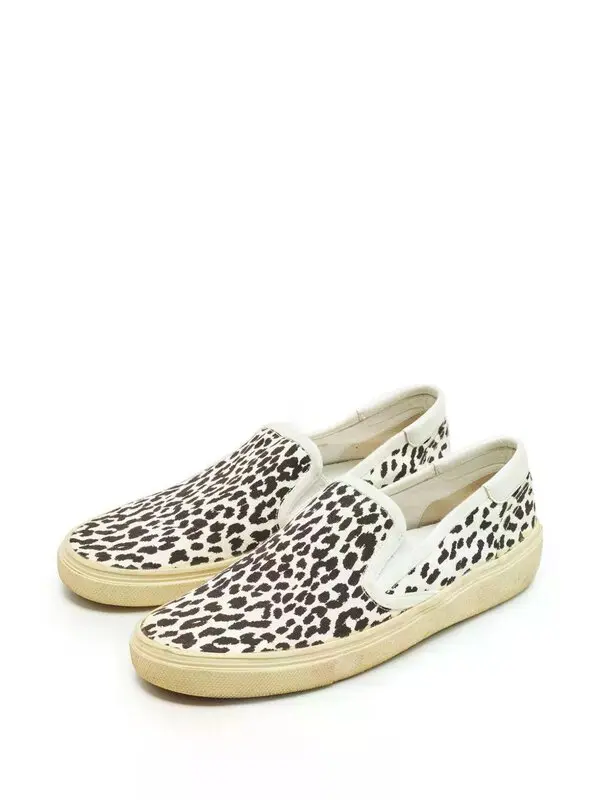 Saint Laurent Canvas Slip-on Sneakers