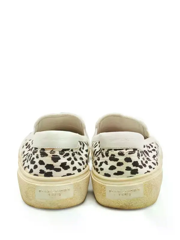 Saint Laurent Canvas Slip-on Sneakers