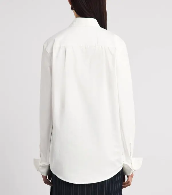 LATE FOR WORK Cotton Double-placket Shirt