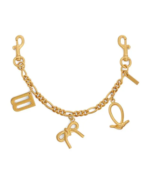 Balenciaga Charm Keychain - Gold