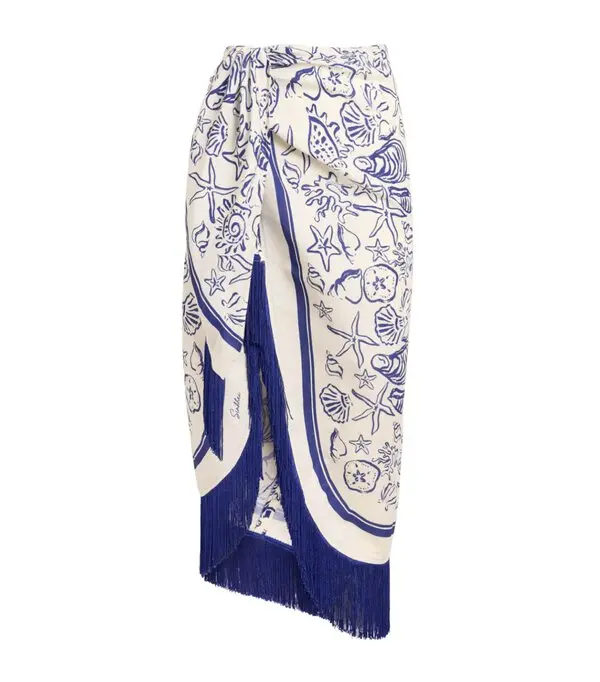 Simkhai Linen-blend Russo Pareo - Blue