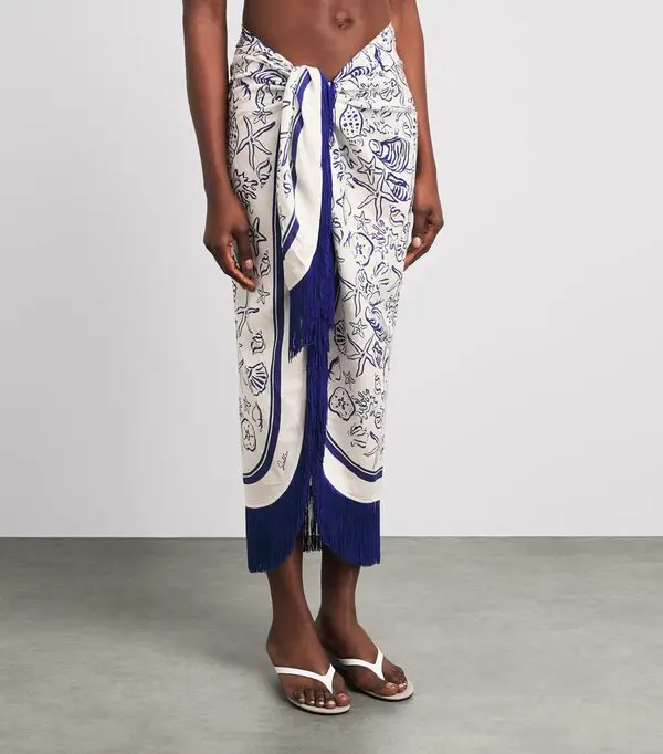 Simkhai Linen-blend Russo Pareo - Blue