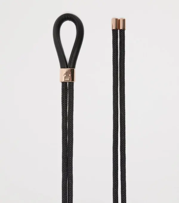 Max Mara Cotton And Leather Rope Belt