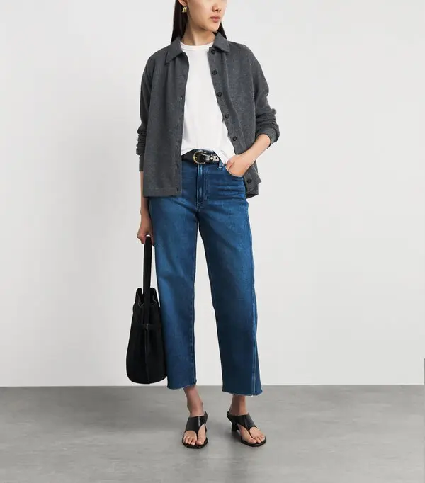 Paige Anessa Wide-leg Cropped Jeans