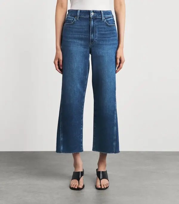 Paige Anessa Wide-leg Cropped Jeans