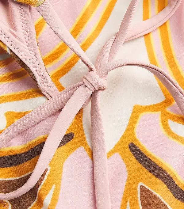 La DoubleJ Printed Side Tie Bikini Bottoms