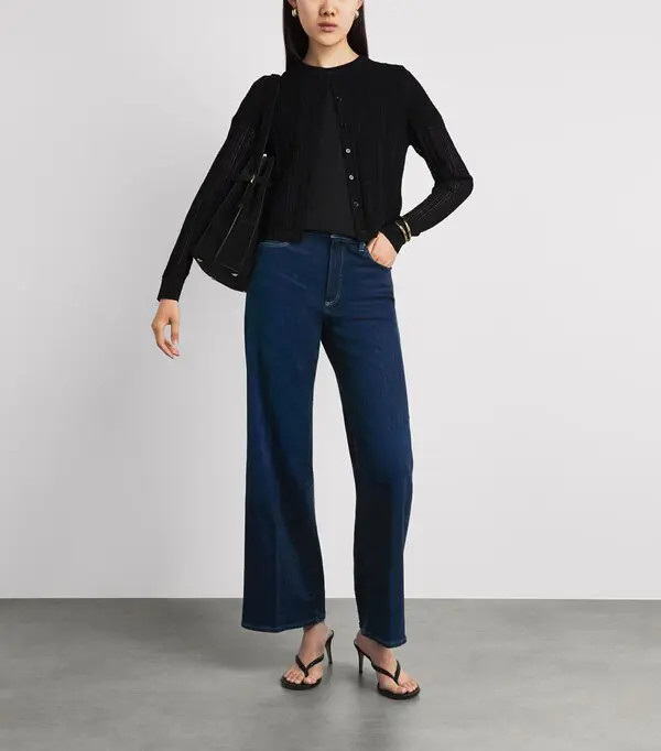 Paige Anessa Wide-leg Cropped Jeans
