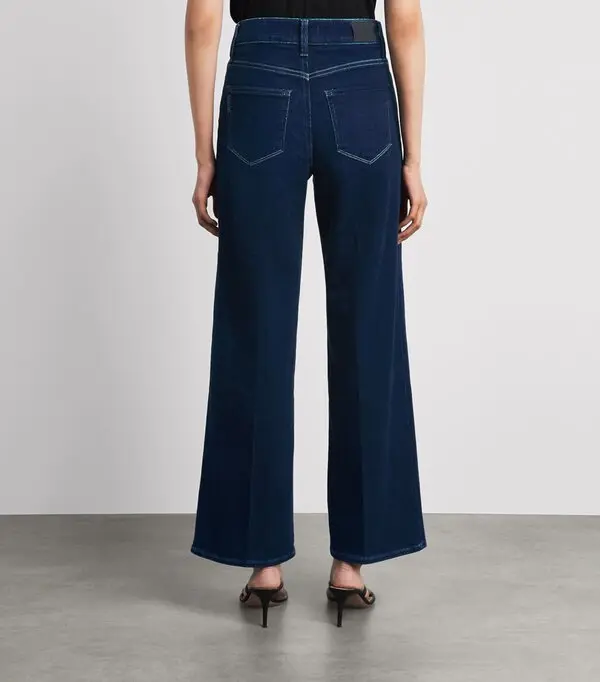 Paige Anessa Wide-leg Cropped Jeans