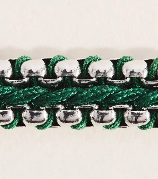 Tateossian Sterling Silver Woven Bracelet
