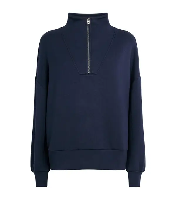 Varley Doublesoft Hawley Half-zip Sweatshirt - Navy