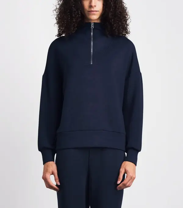 Varley Doublesoft Hawley Half-zip Sweatshirt - Navy