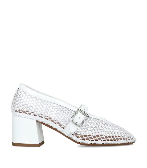 Alaïa Fishnet Pumps 55