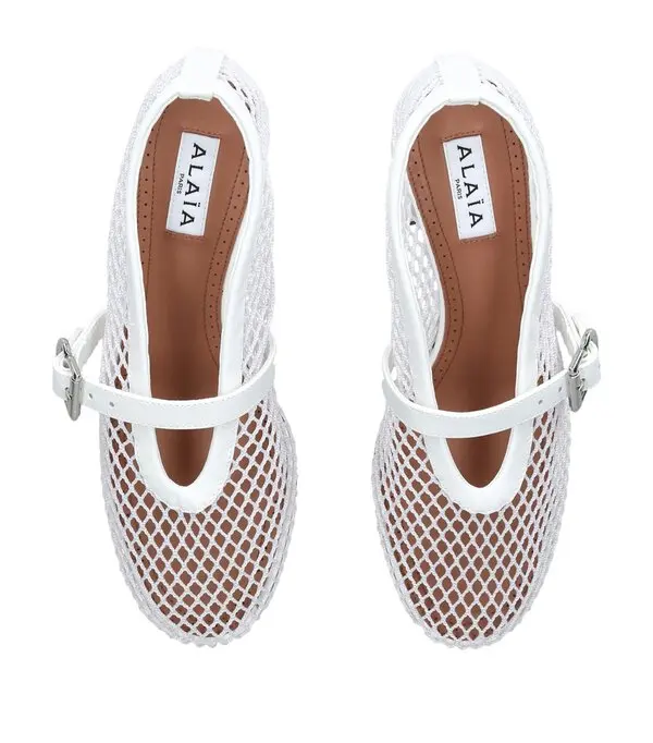 Alaïa Fishnet Pumps 55