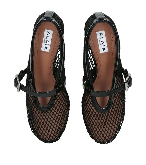 Alaïa Fishnet Pumps 55