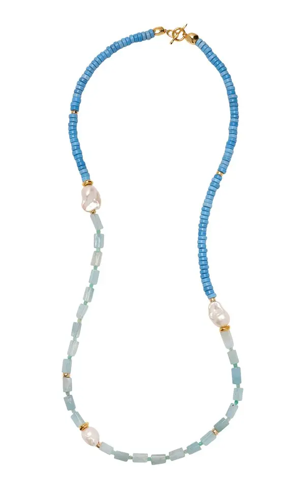 LIZZIE FORTUNATO Cabana Necklace In Sky