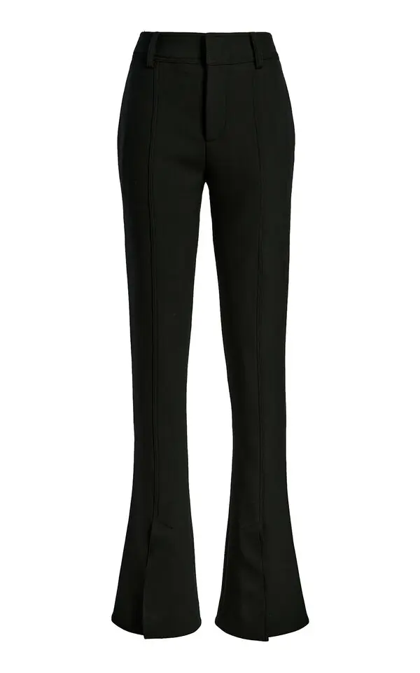 Proenza Schouler Dara Wool-blend Bi-stretch Pants - Black