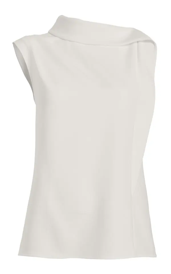Proenza Schouler Gwen Printed Crepe Twill Top - Ivory