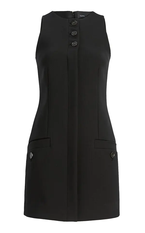 Proenza Schouler Dara Wool-blend Tunic Top - Black