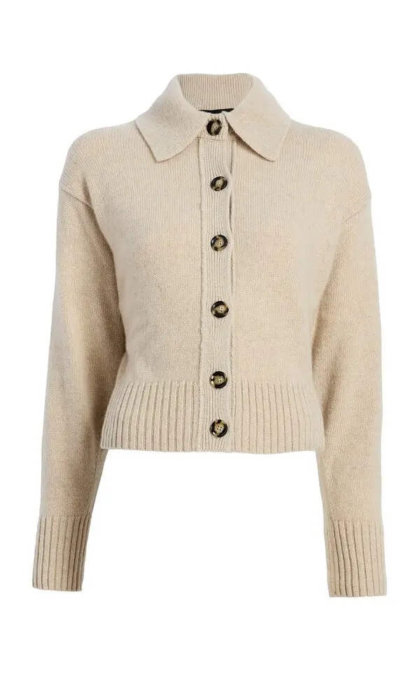 Proenza Schouler Rocio Cashmere Cardigan - Neutral