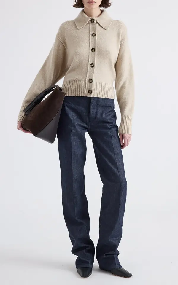 Proenza Schouler Rocio Cashmere Cardigan - Neutral