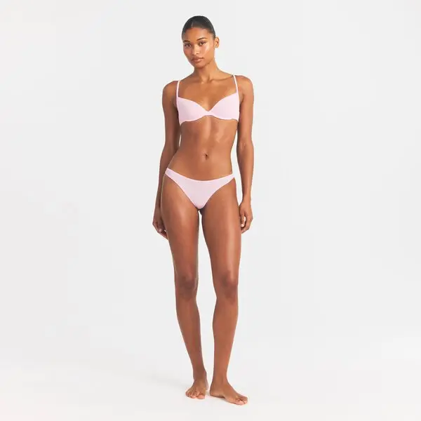 SKIMS Unlined Demi Bra | Pink | | Everyday Cotton