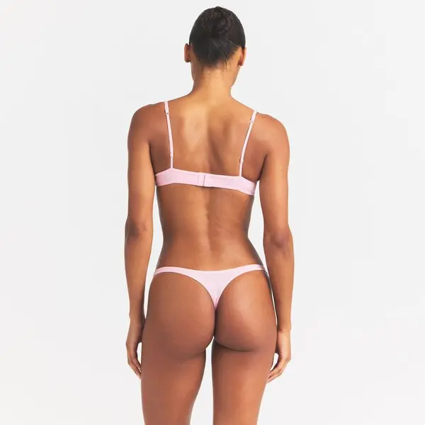 SKIMS Unlined Demi Bra | Pink | | Everyday Cotton