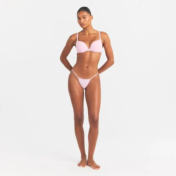 SKIMS Ultimate Teardrop Push Up Bra | Pink | | Everyday Cotton - Peony