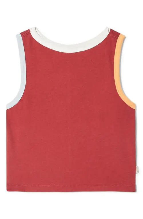Brixton Cotton Crop Tank Top - Robust Red
