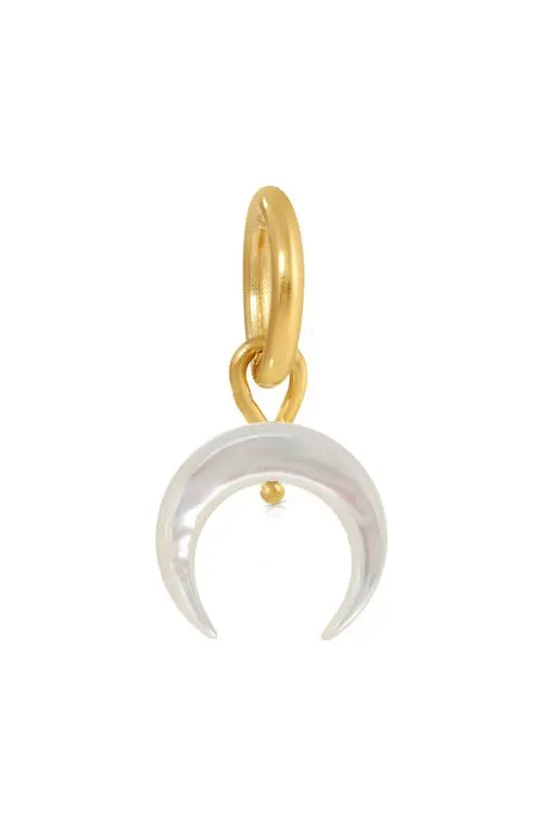 KOZAKH Small Mother-of-pearl Crescent Moon Charm