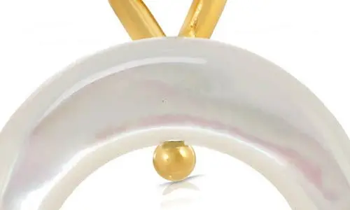 KOZAKH Small Mother-of-pearl Crescent Moon Charm
